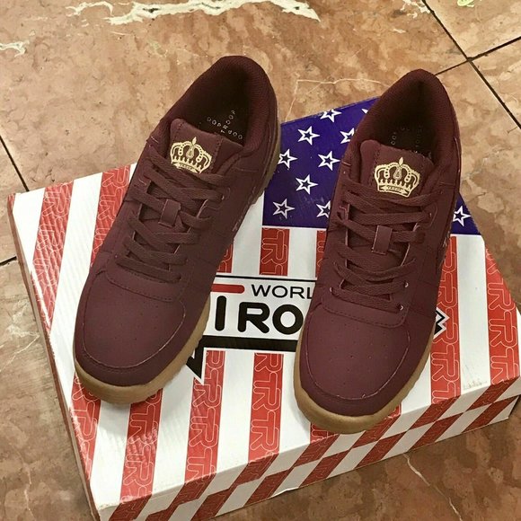 Troop | Shoes | Mens Troop Crown Ripple Deep Burgundy Wheat Lowtop ...